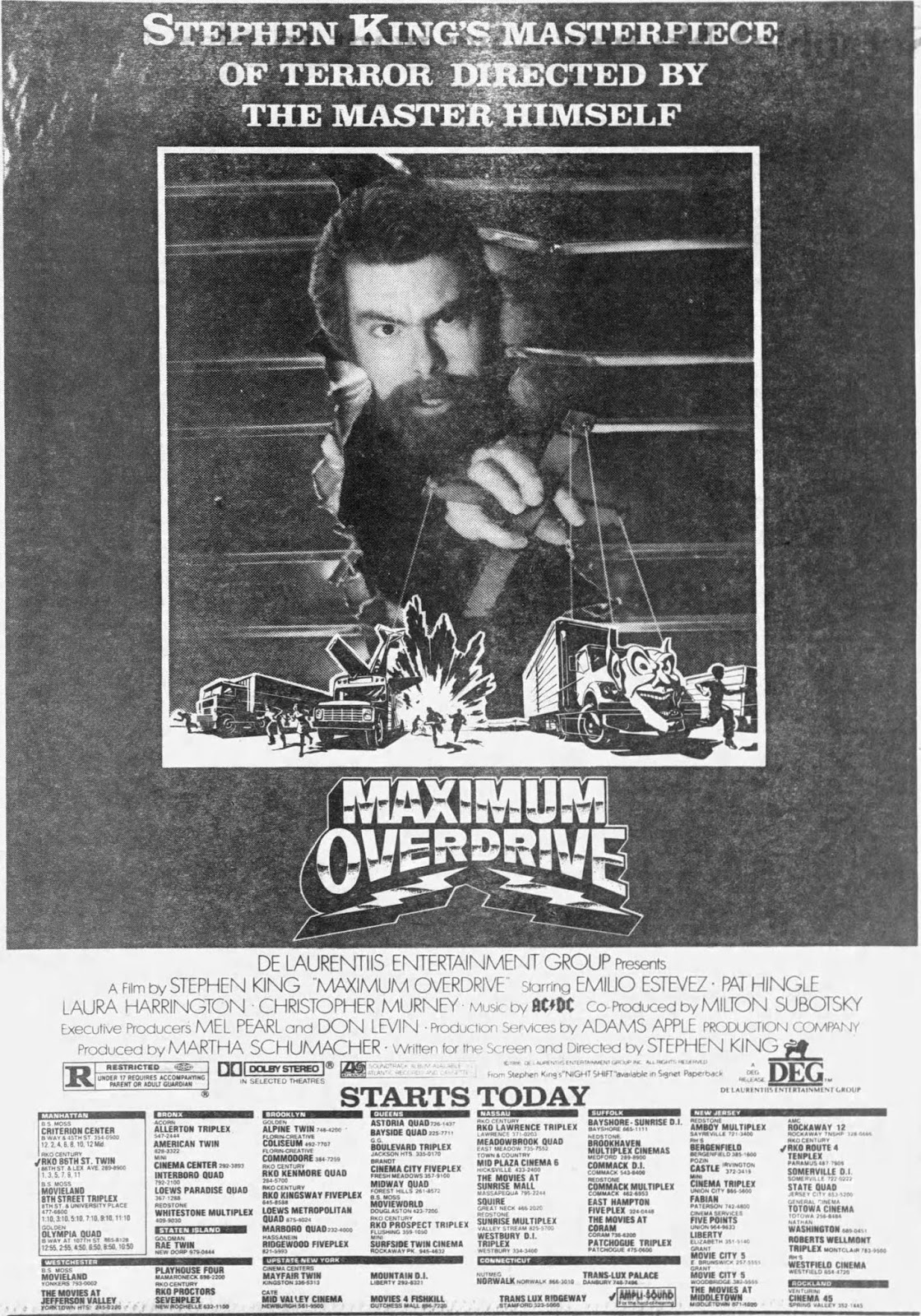 MAXIMUM OVERDRIVE (1986)