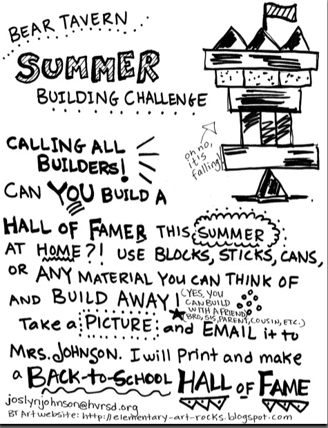 Art Rocks!: Summer Art Challenges!