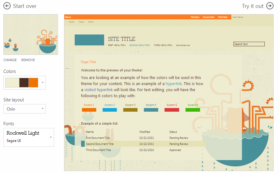 SharePoint 2013 Composed Look | ShareThePunto