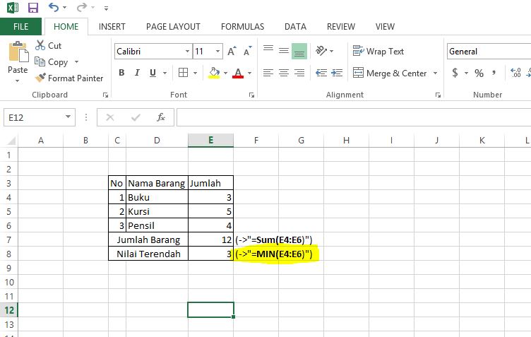 5 RUMUS DASAR PADA MICROSOFT EXCEL ! - DUNIA KANTOR