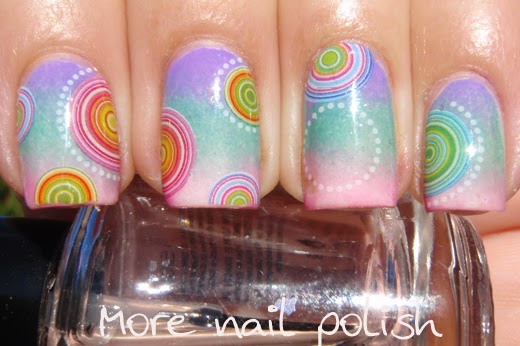 Gradient with circles ~ More Nail Polish