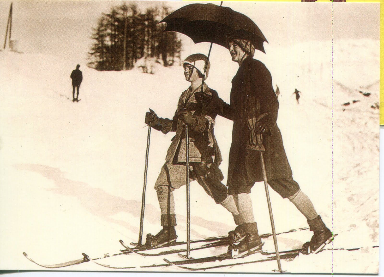 collect ROC: Finland Postcard: Skating in 50's