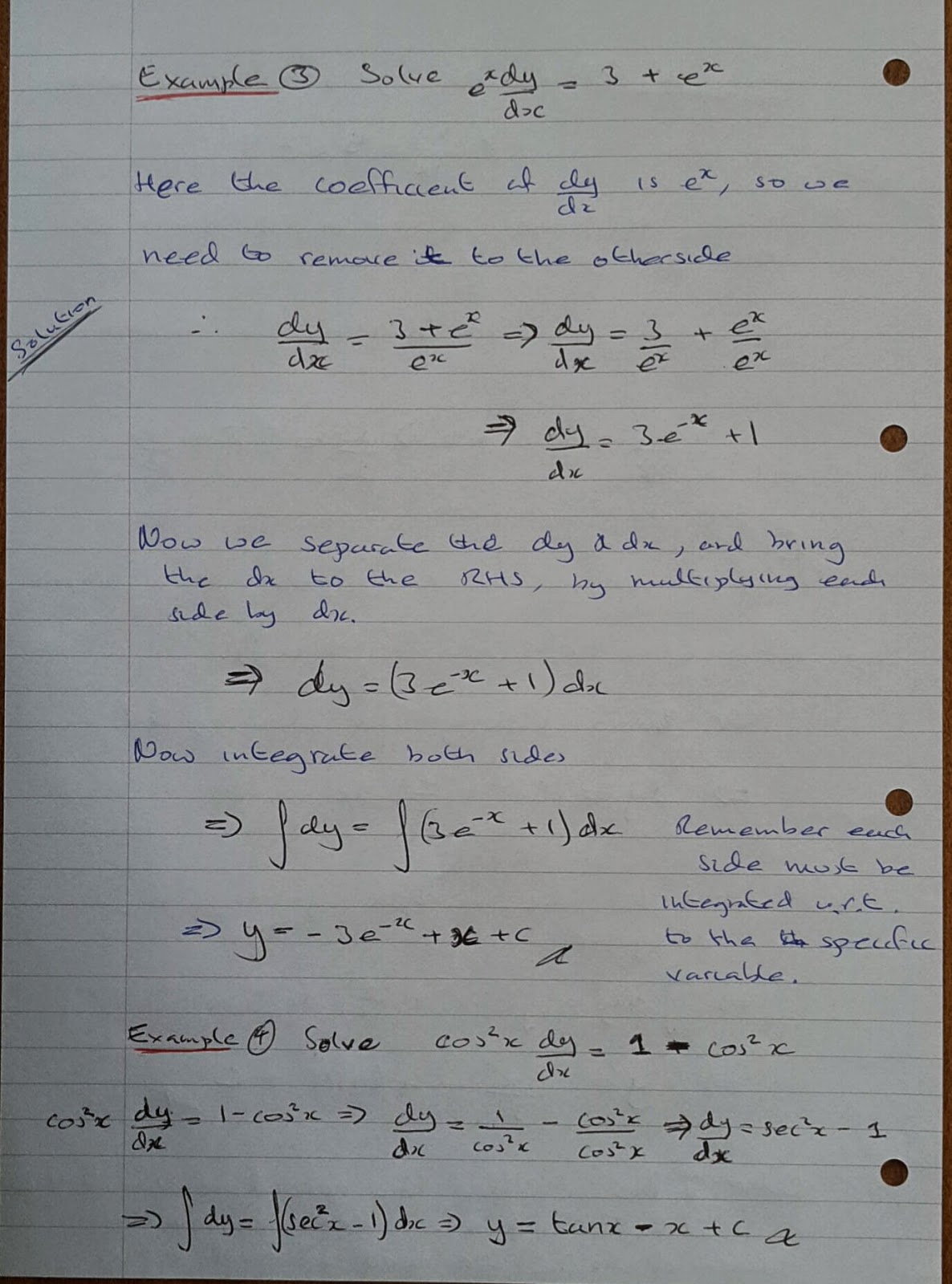 A Level Maths Notes: April 2014