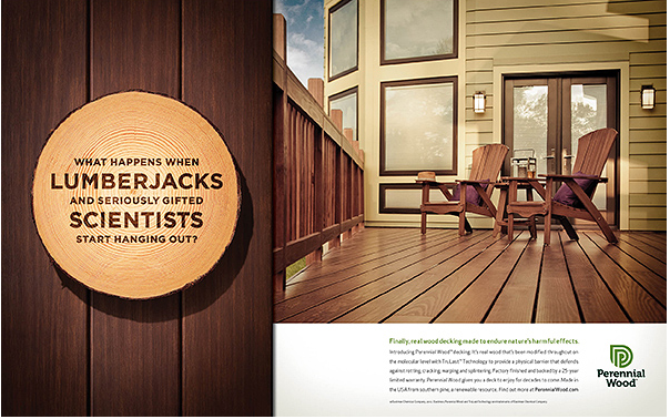 The Gren Group: Chapman's Ads for Perennial Wood Decking
