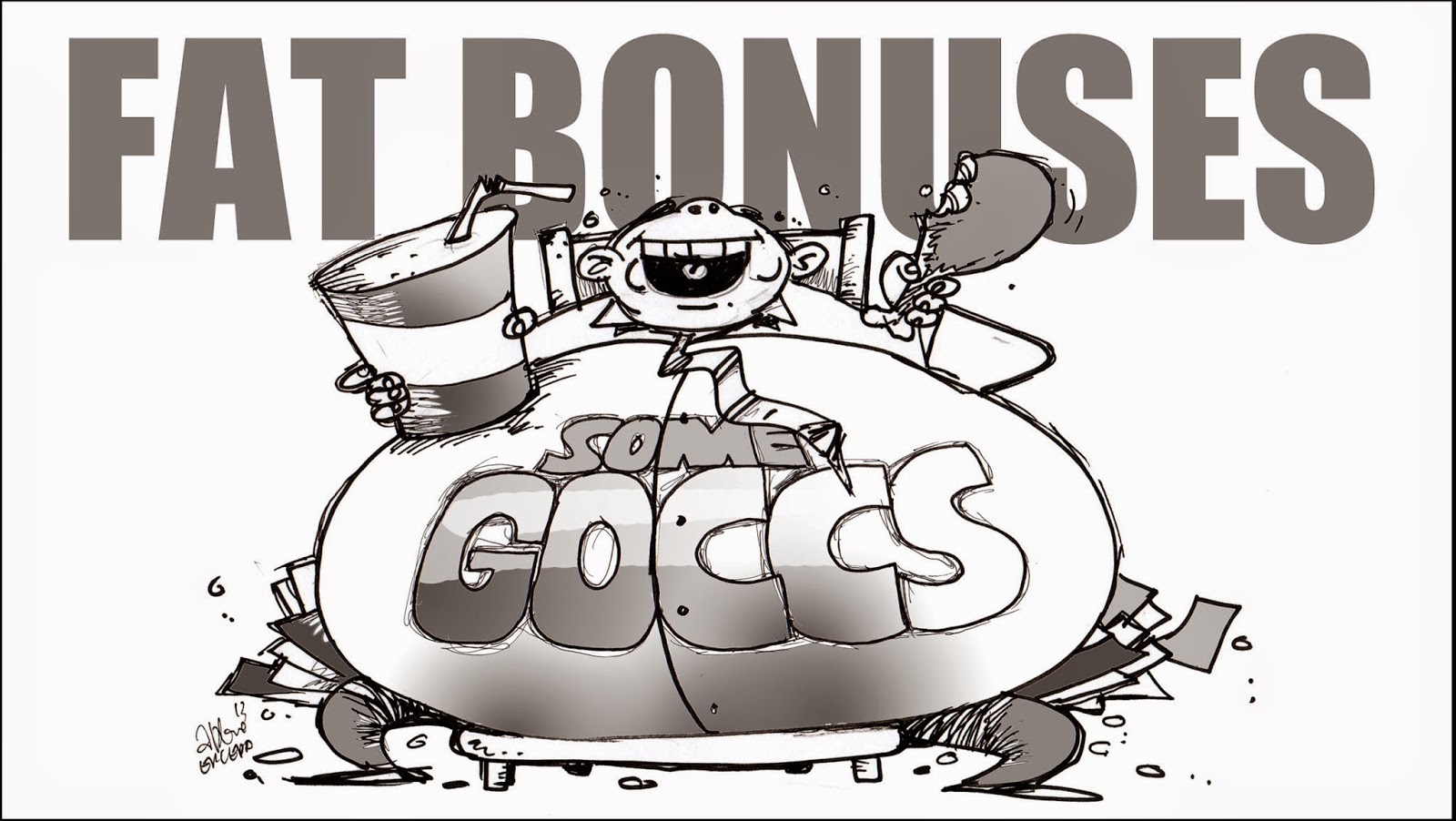 arlene pasaje cartoons: GLUTTONY is a sin...