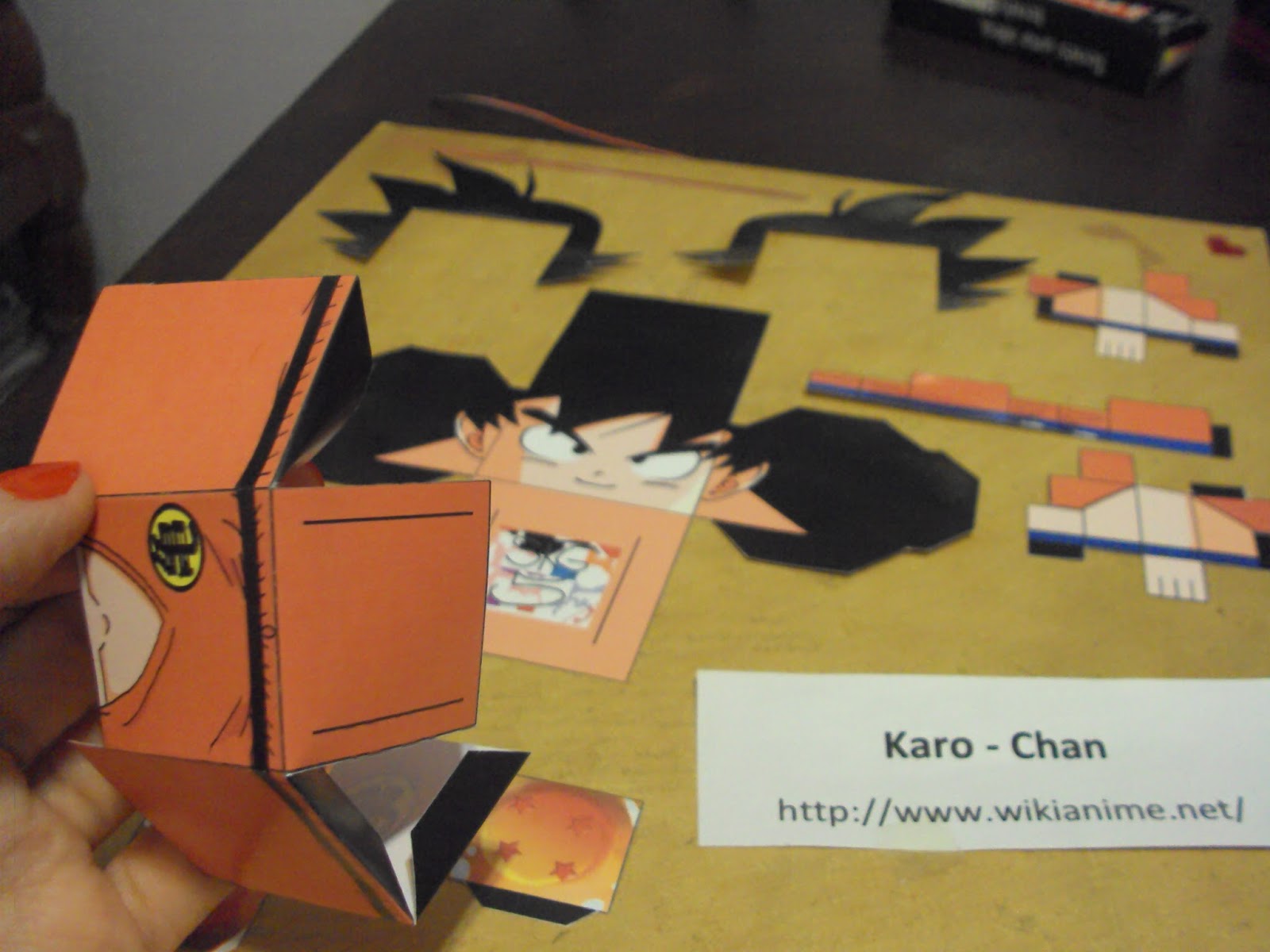 Como hice el papertoy de Goku. | Wiki Japon