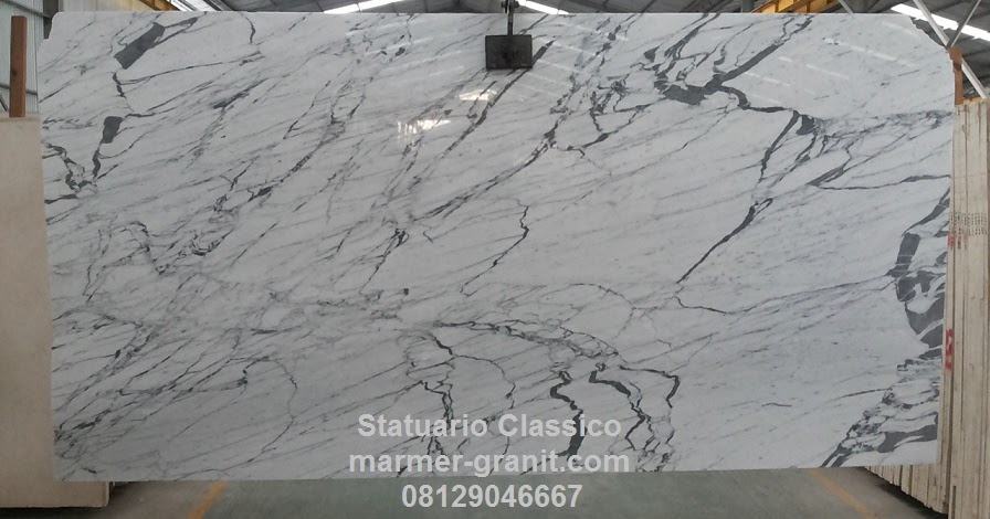 Jual Marmer Per Meter Persegi Statuario Classico Slab ~ Marble Granite