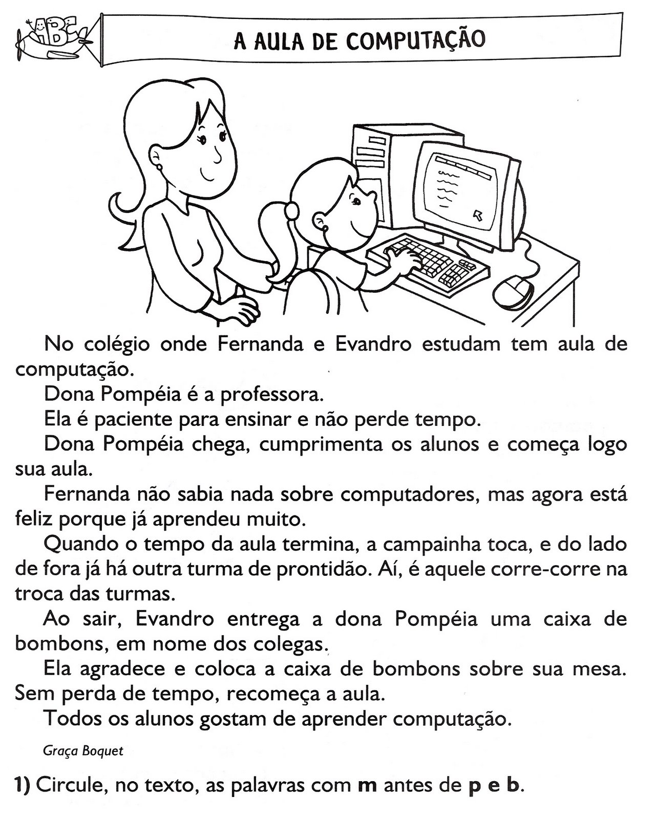 84 textos para alfabetização O texto Um bichinho diferente ensina as ...