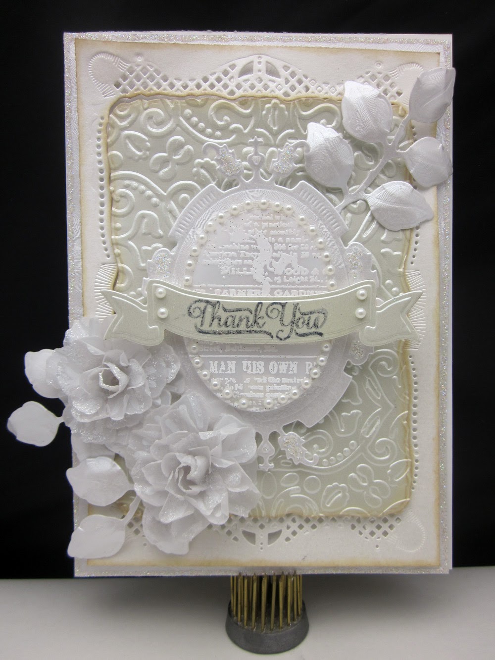 BEADZ: White on White Card