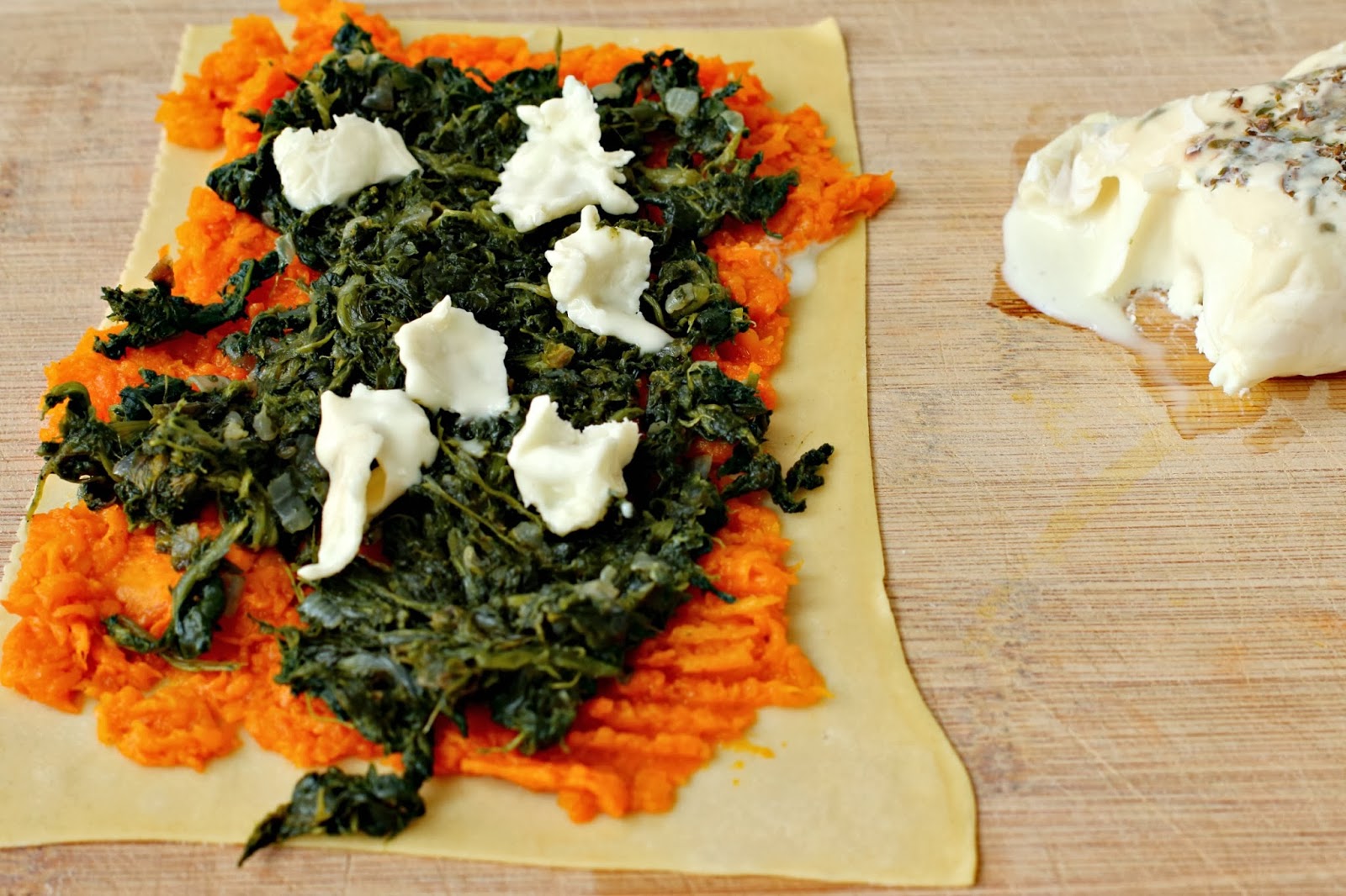 Milk and Honey: Pumpkin and Spinach Rotolo