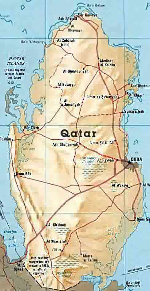 Catar ou Qatar | Mapas Geográficos do Catar
