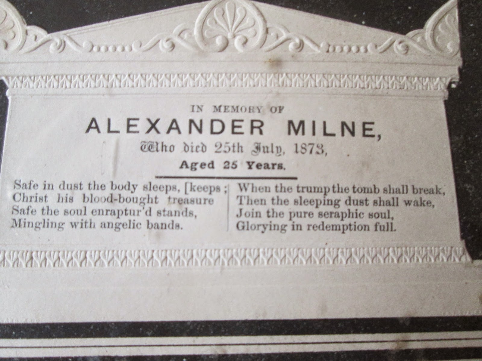 52 Ancestors - 52 Weeks: Week 45 - Alexander Milne