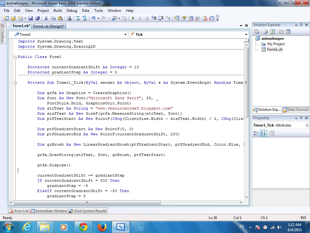 Vb Source Code Download Animation Tutorial
