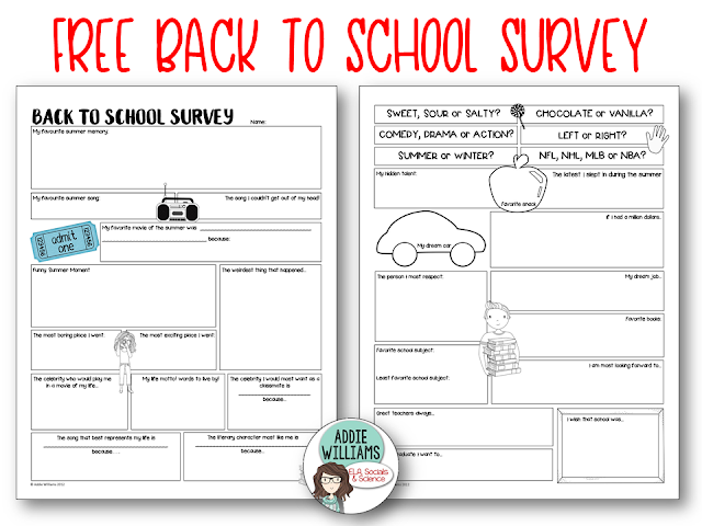 Going Back to School Tip - Addie Williams - Teacher Talk