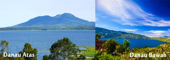Danau Di Atas dan Danau Di Bawah merupakan adalah Danau Kembar yang ...