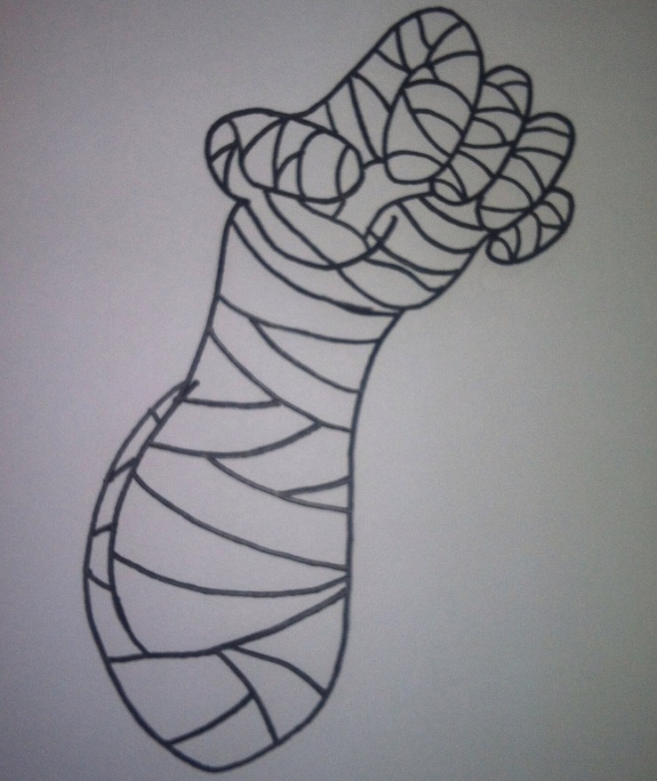 The Holidaze: Yummy Mummy Drawing