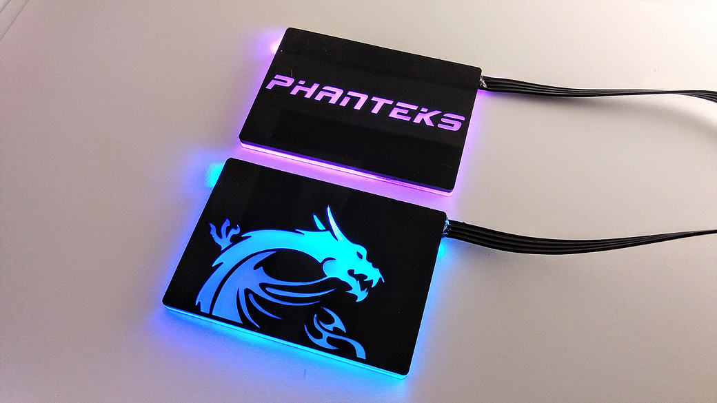 Jasa Custom SSD Cover RGB Led PC Modding Akrilik - TekTopKomputer