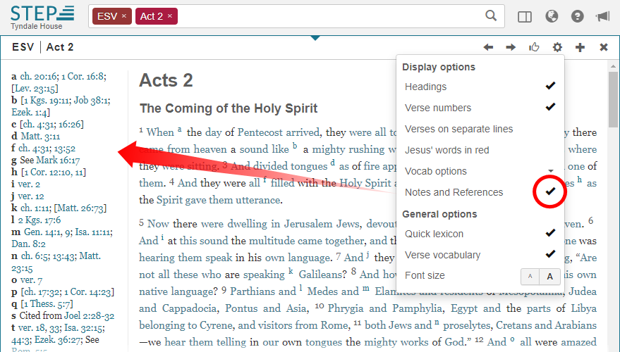 STEPBible User Guide: Notes and References
