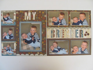 I'm a Scrappy Chick!!: My Brother Scrapbook Layout