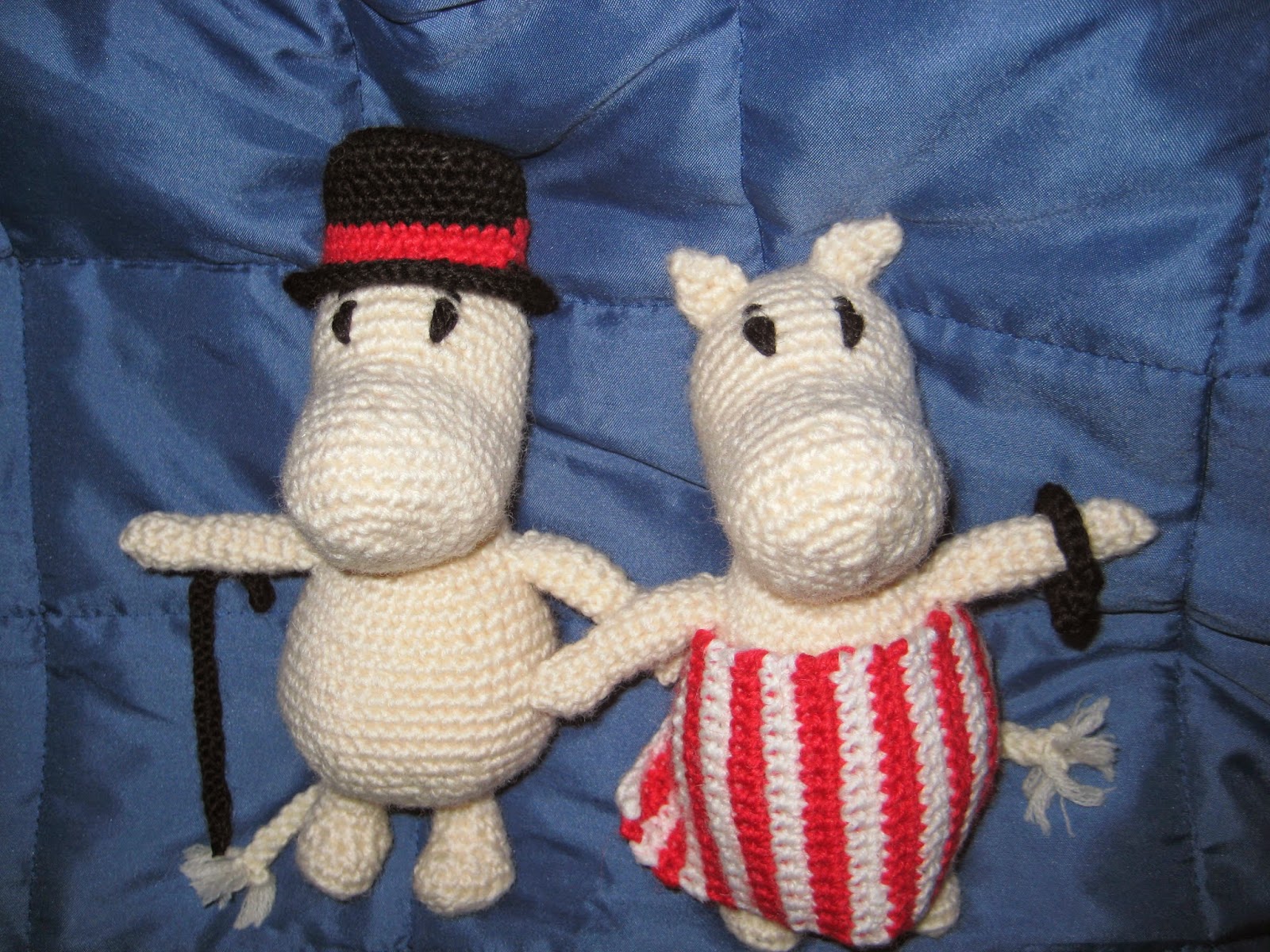 Minnas handarbete: Mumin mamma och pappa