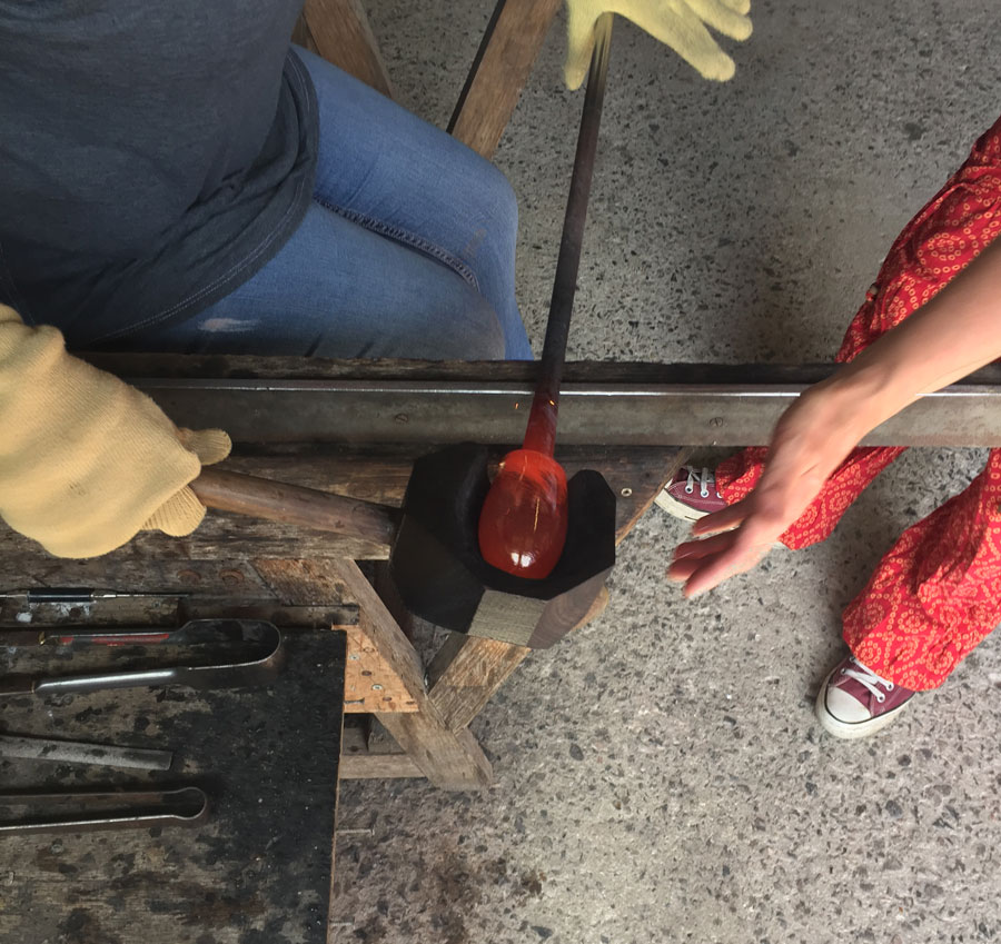 1-Day Glass Blowing Workshop at The Glass Hub in Wingfield