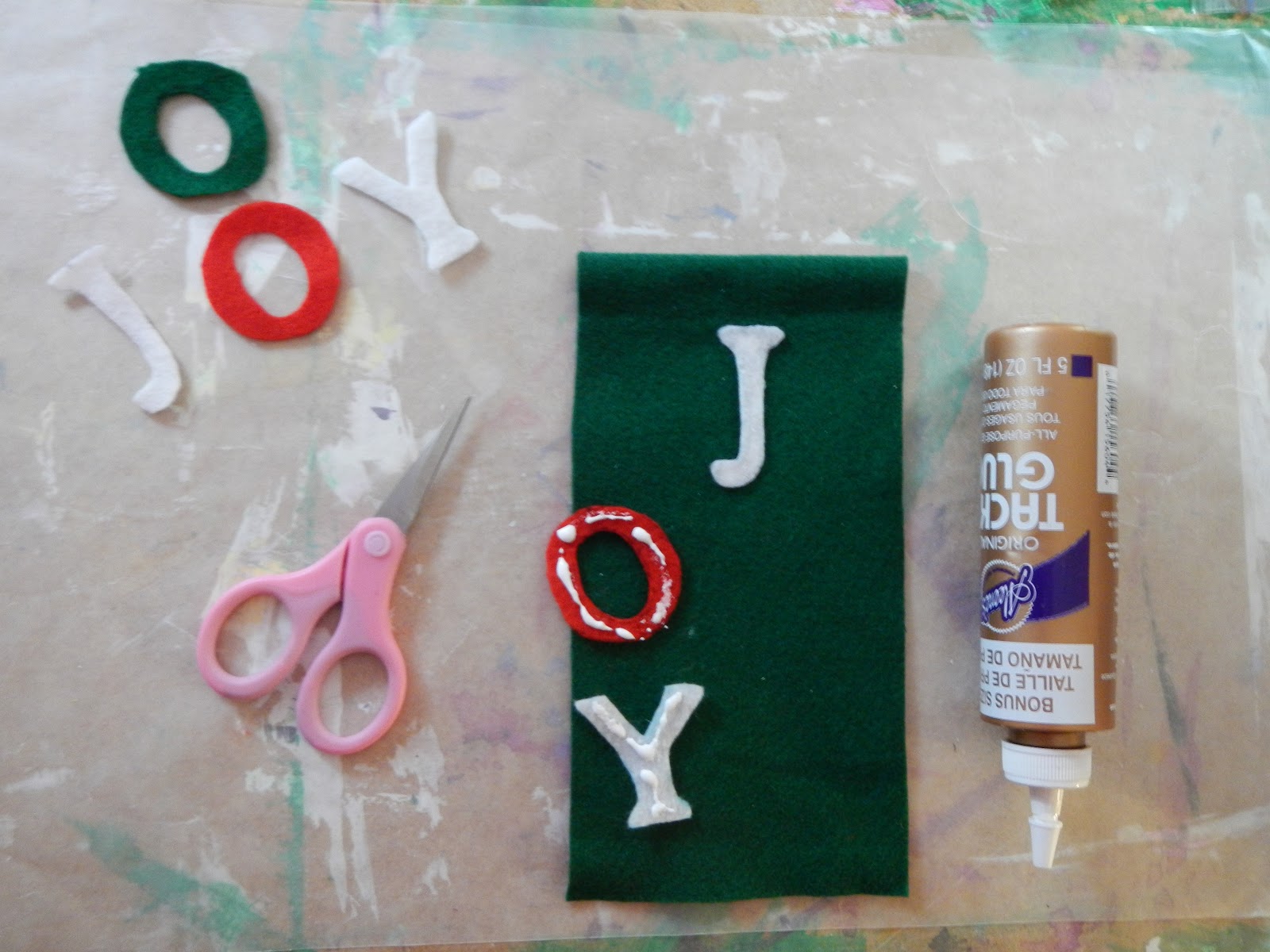 that artist woman: Felt Joy Banner
