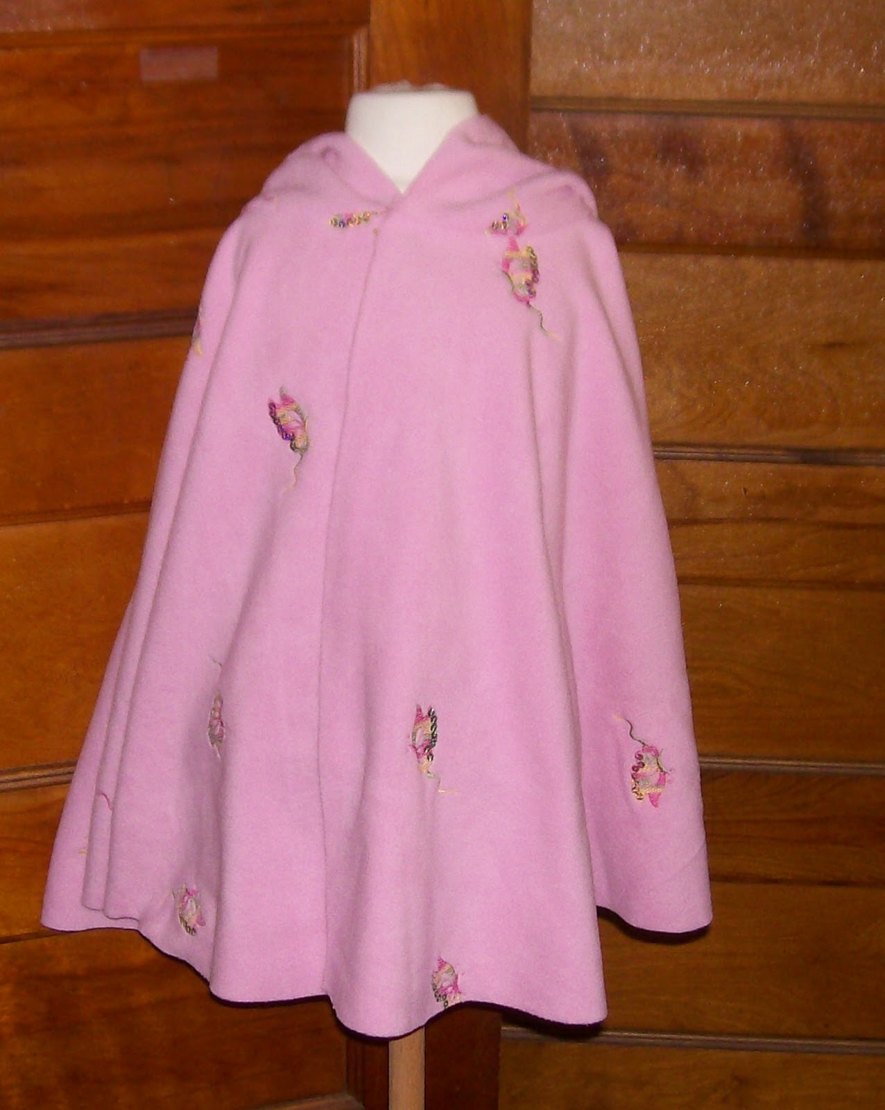 Thimbles, Threads, and Needles: The Girls' Cape -- Finished!