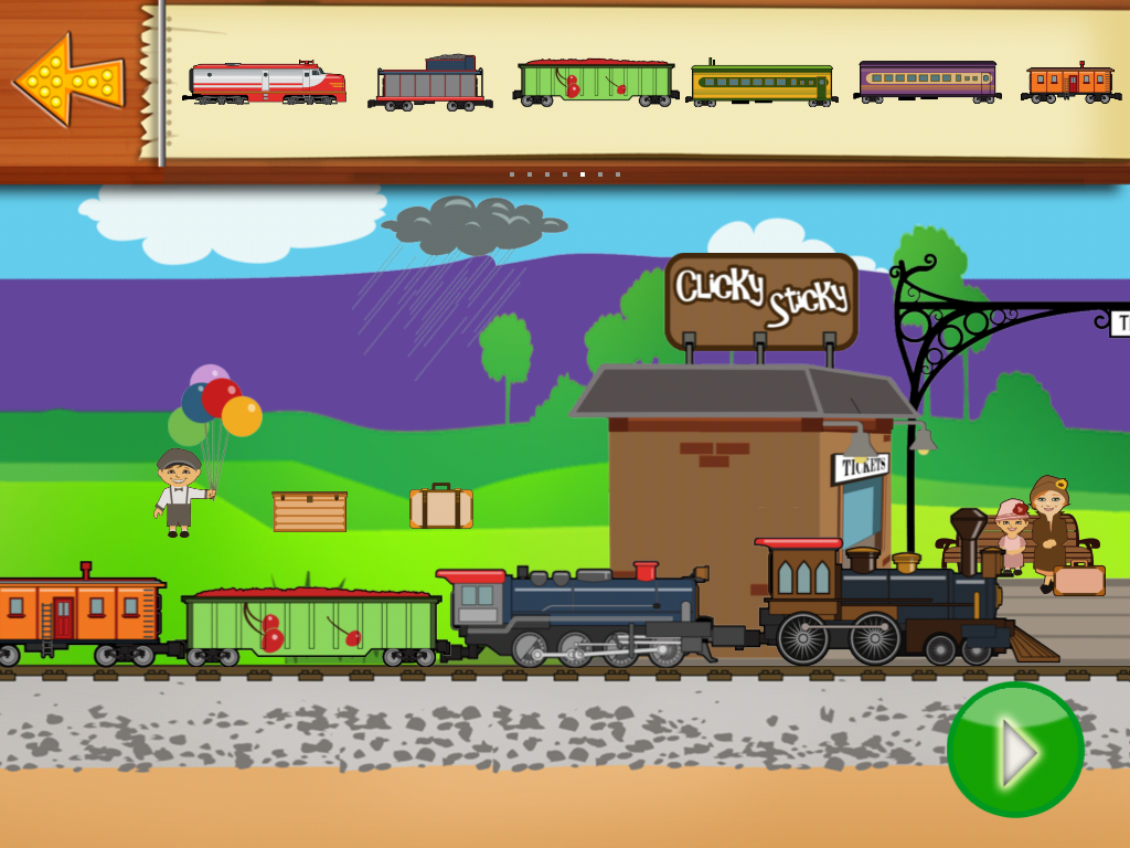 Word Nerd Speech Teach: {Review} ClickySticky Trains by Merge Mobile