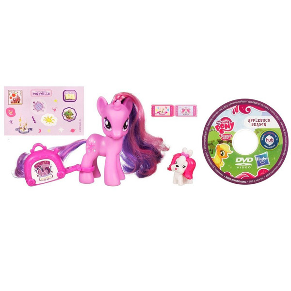 My Little Pony Traveling Single with DVD Twilight Sparkle Brushable ...