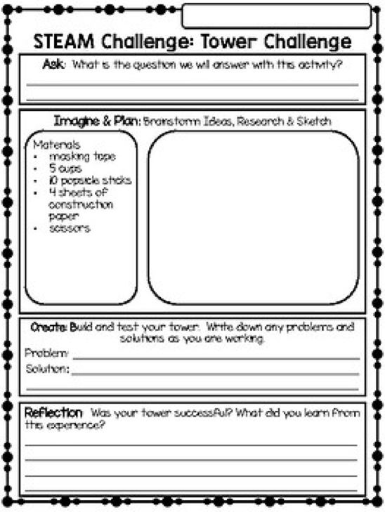 Fabulous in Fifth!: STEM Tower Challenge with a Freebie