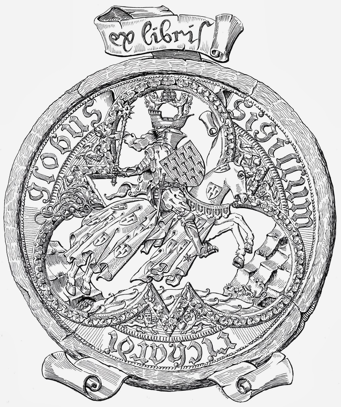 Heraldry: A Really Neat Heraldic Bookplate