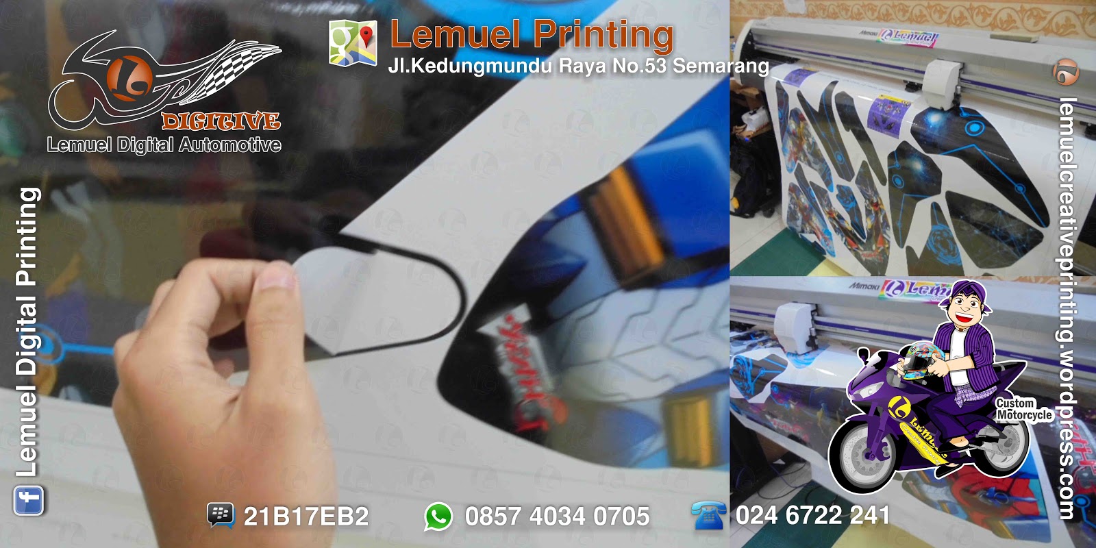 Custom Decal Vinyl Striping Motor Full Body Honda Vario 150 Thema New ...