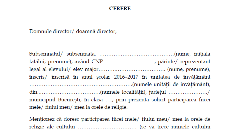 Ce acte trebuie pt divort la notar: Model cerere de demisie