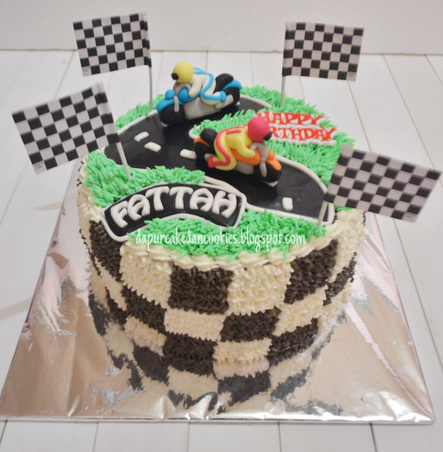 DAPUR CAKE DAN COOKIES: MOTOGP BIRTHDAY CAKE FOR FATTAH