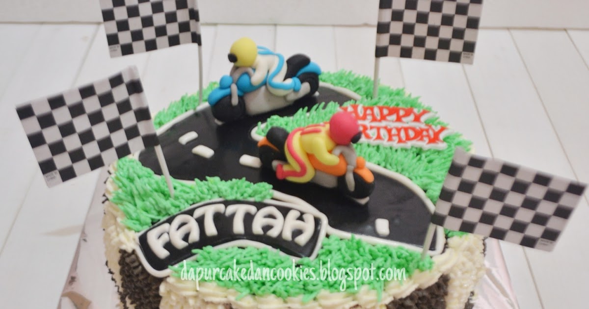 DAPUR CAKE DAN COOKIES: MOTOGP BIRTHDAY CAKE FOR FATTAH