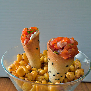 Javaholic: Salmon Cornets with Cold-Smoked Salmon