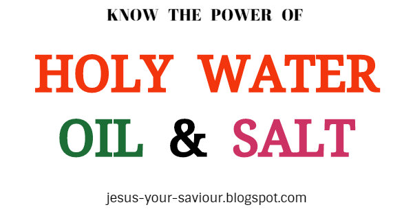 Holy Water Oil And Salt