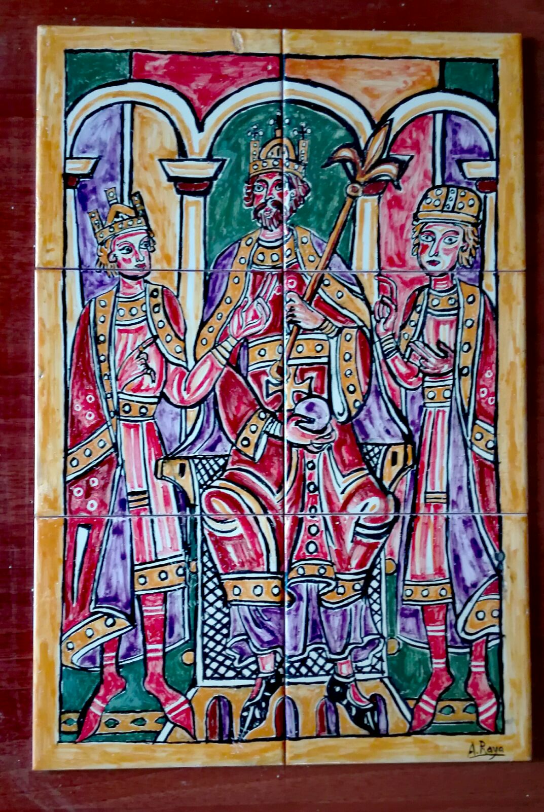 BAILÉN INFORMATIVO: Pintura policromada, sobre azulejo cerámico ...