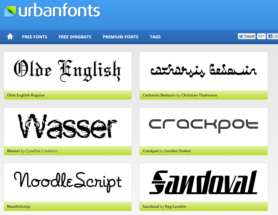 免費英文字型(Free english font) | 網路創業課程