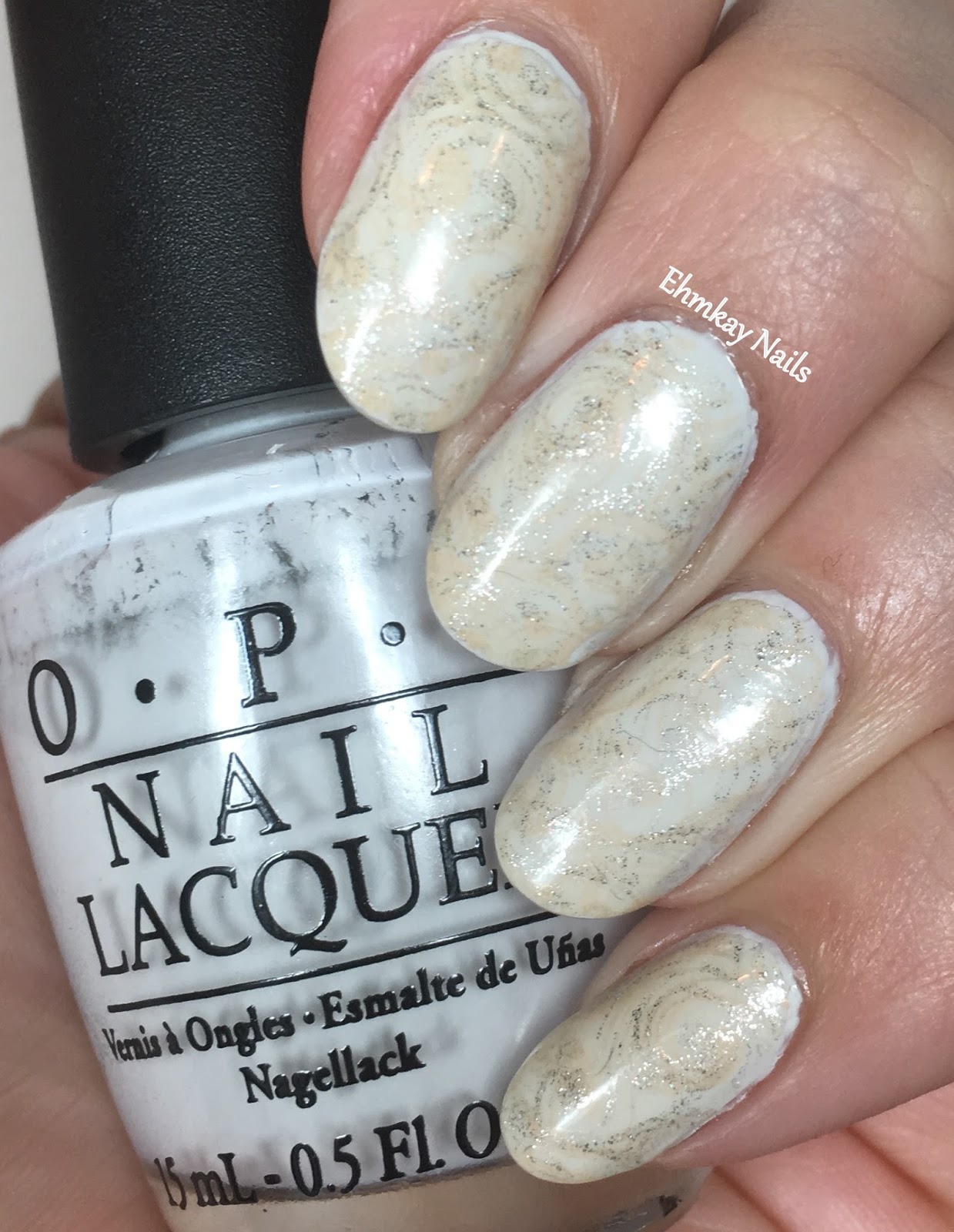 ehmkay nails: Bone China Nail Art with OPI