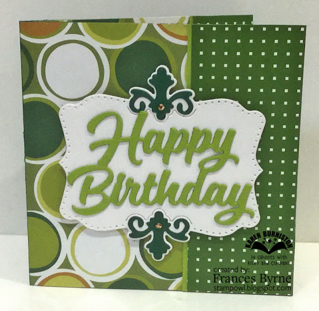 StampOwl's Studio: A Green Birthday Card