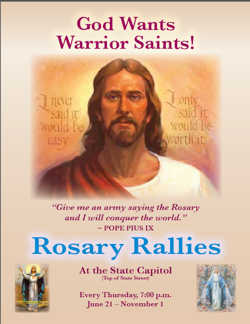 The Badger Catholic: Rosary Rally at the Madison Capitol