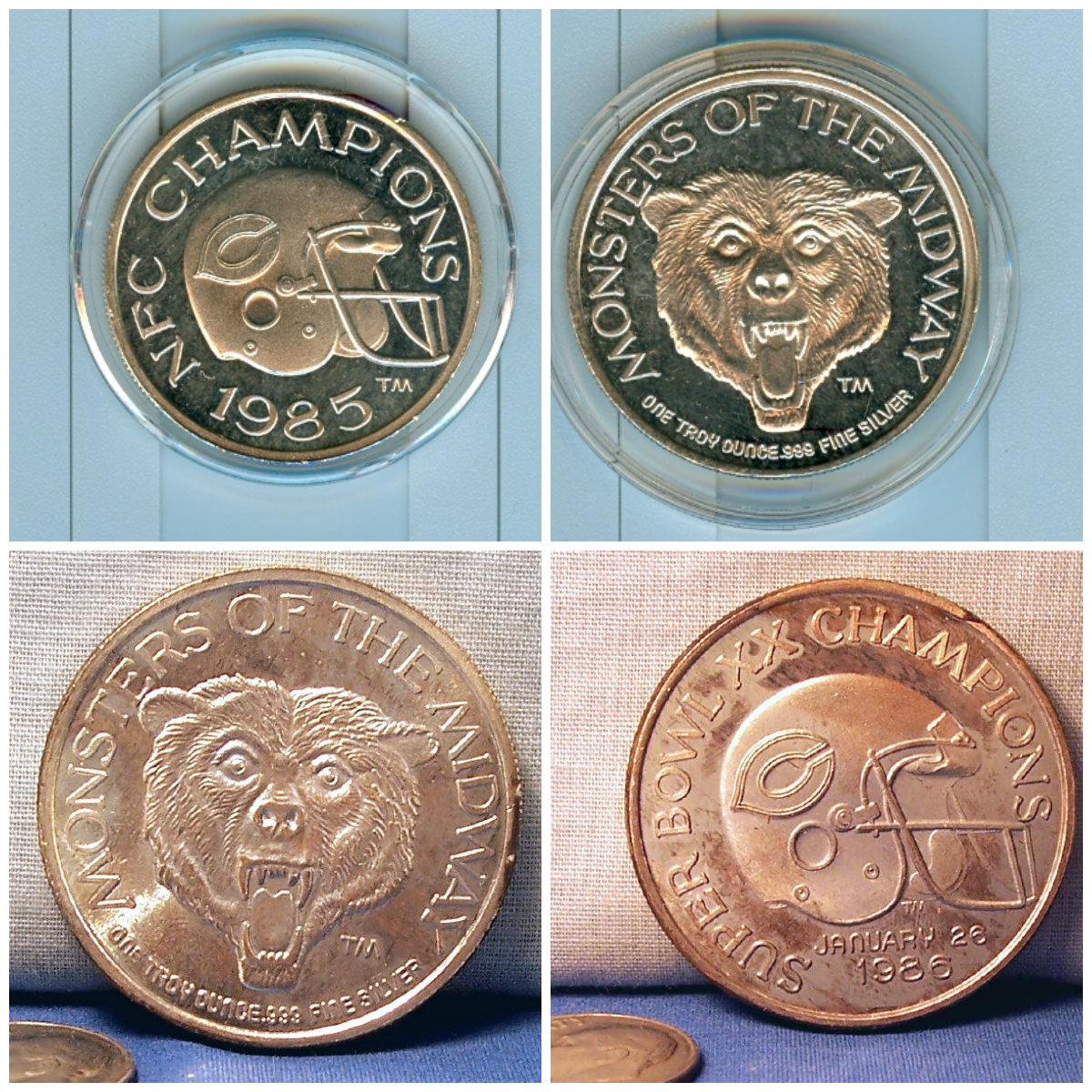 BearFanatic34's Chicago Bears Collection: Silver Coins (Rounds) and ...