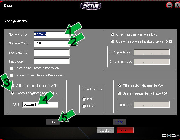 Come configurare la chiavetta Onda MT503HSA DUCATI con un operatore diverso da TIM ~ Nicola ...