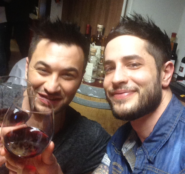 l'ex tronista Gionatan Gianotti e Max Celli al Bar Rouge di Basilea ...