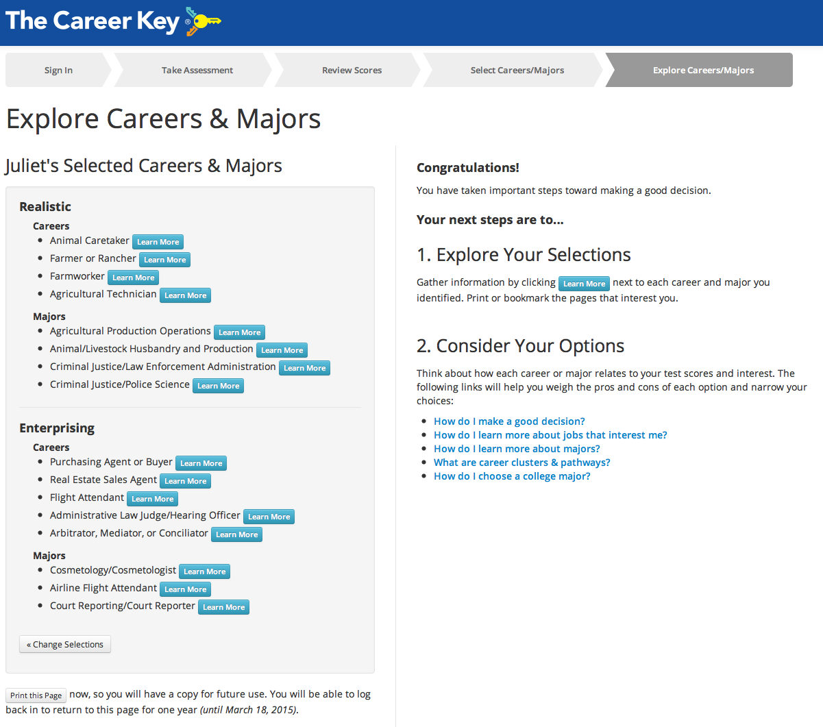 Career Key Blog: New Career Key Career Test Launched