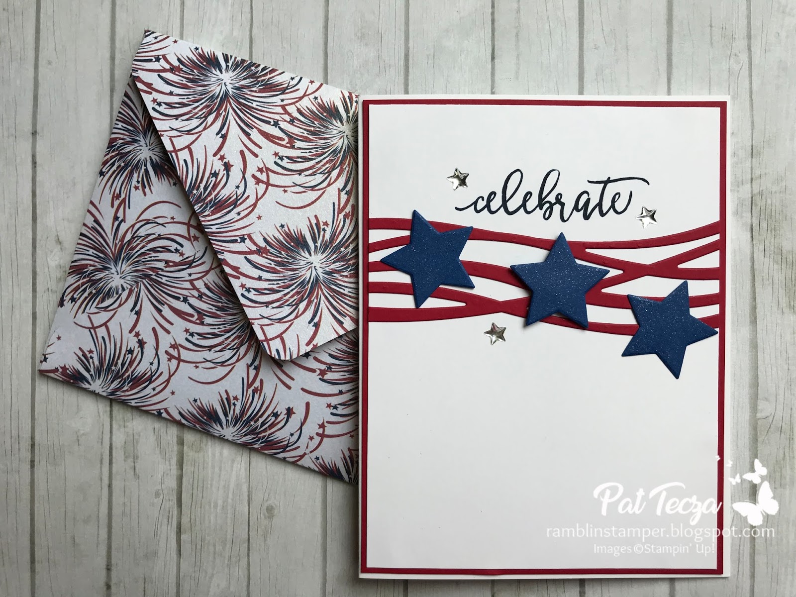 Ramblin' Stamper: Clean and Simple Patriotic Card