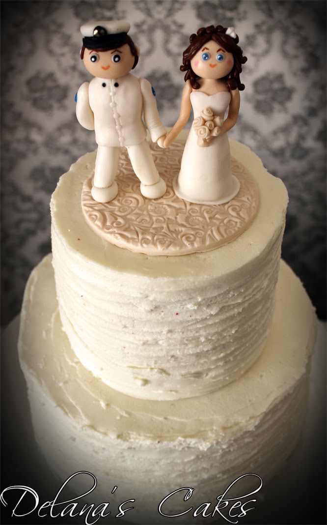 Delana's Cakes: Textured Icing Wedding Cake