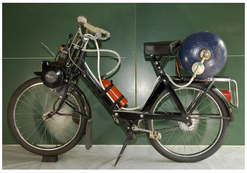 MOTORCYCLE 74: Solex - alternative fueled with butane - propane gas