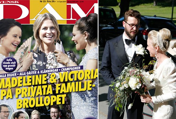 Swedish Royal Family attend Victor Magnusson's wedding